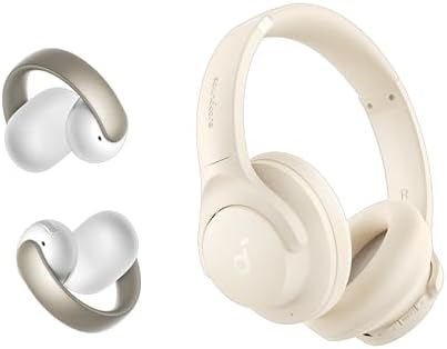 Amazon.com: Soundcore AeroClip by Anker Open-Ear Earbuds Clip-On Headphones with Q20i Active ...