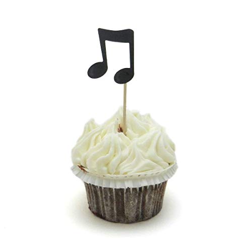 Amazon.com: Music Note Cupcake Topper Set of 12 | Birthday Party Cake ...