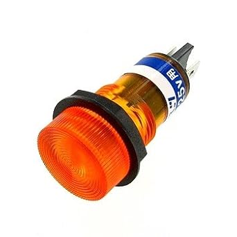 Amazon | サトーパーツ ネオンブラケット 円筒型 AC100V~125V 橙 BN-2-1-Y | 表示灯 | 産業・研究開発用品 通販