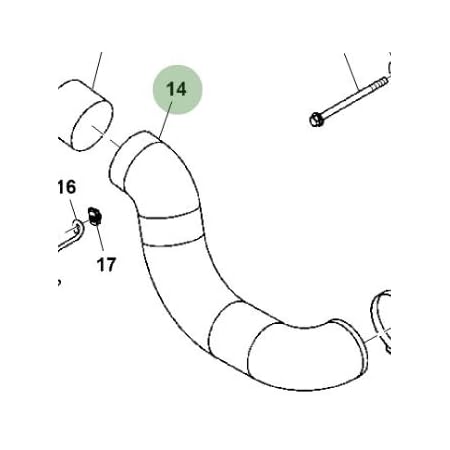 Amazon.com: John Deere OEM Bagger Hose Ztrak Mowers Z225 Z2555 Z345 ...