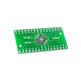 Amazon | 20個 QFN32 QFP32 → DIP DIP32 変換アダプタ ソケット PCB SMD 0.8mm 0.65mm ピンピッチ ユニバーサル基板 プレート IC ピン ...