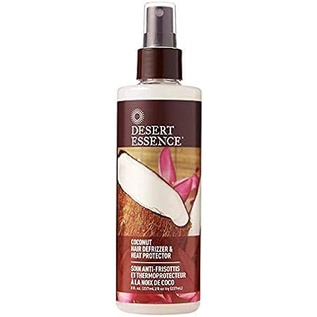 Amazon.com : Desert Essence Hair Defrizzer & Heat Protector - 8.5 Fl ...