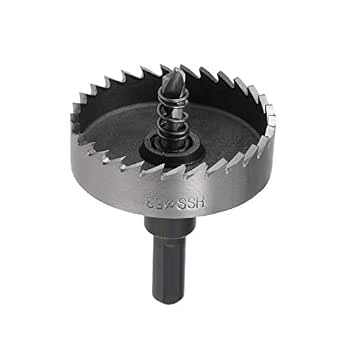 uxcell HSS Hole Saw 53mm Drill Bit Cutter High Speed Steel for Metal ...