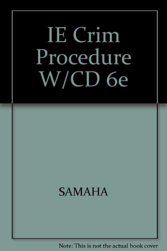 Criminal Procedure, 6th Edition: Joel SAMAHA: 9780534629298: Amazon.com ...