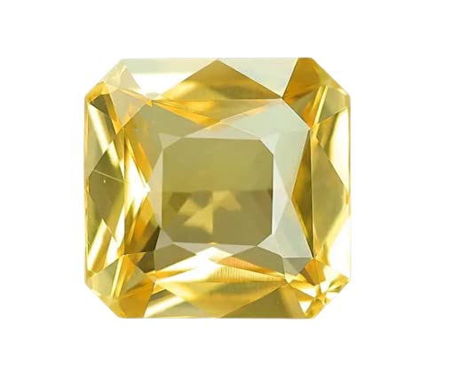 Venus Gems Gallery Non Treated Yellow Sapphire Stone 7 Carat Original Certified 7.70 Ratti ...
