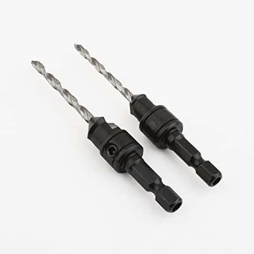 Gunpla 5pcs HSS Countersink Drill Bit Set, 1/4 inch Hex Shank ...