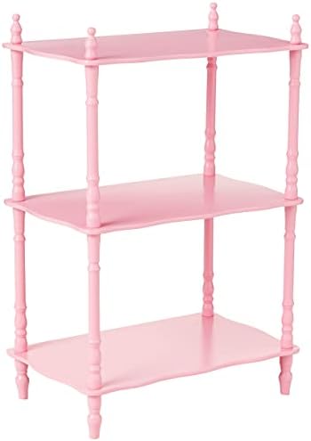 Amazon.com: BOOMALTU Cute 4-Tier Folding Metal Shelving Bathroom Shelf ...