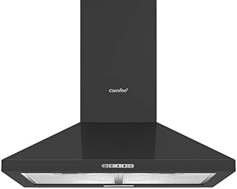 COMFEE' 60 cm Chimney Cooker Hood PYRA17B-60 Extractor Hood with LED ...
