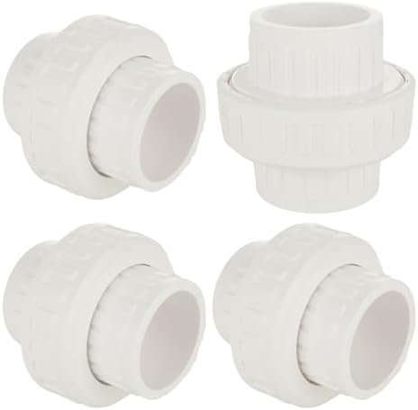 Amazon.com: VYH 2" PVC Union Coupling Pipe Fitting,2" PVC Slip Union ...
