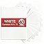 White Cardstock 8.5 x 11, 40 Sheets Card Stock, 75 LB/200 GSM Thick ...