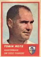 1963 Fleer Regular (Football) Card# 68 Tobin Rote of the San Diego ...
