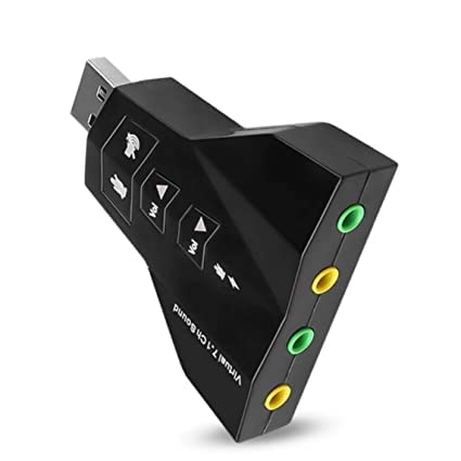 Buy Meshiv - Airplane Virtual 7.1 Channel USB Sound Adapter External ...