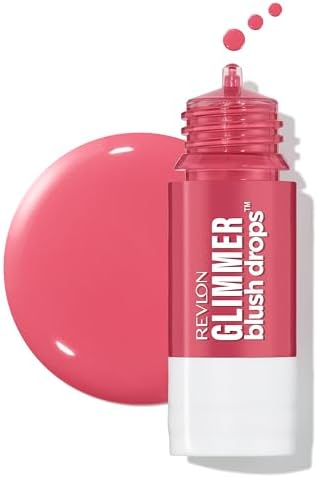 Amazon.com : Revlon Glimmer Blush Drops, Liquid Blush for Cheeks ...