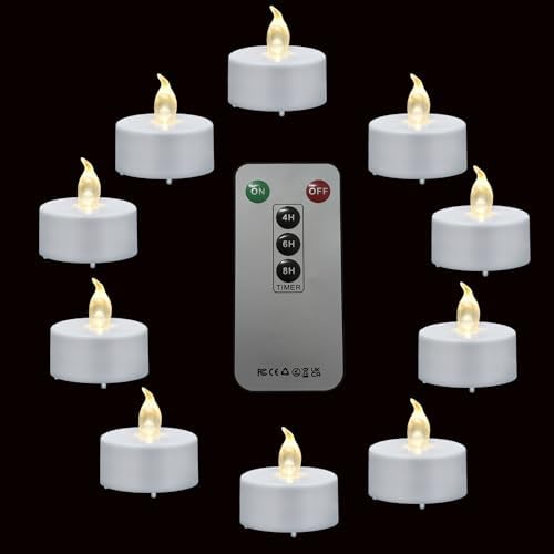 Amazon.com: Battery Operated LED Tea Lights: 24PACK Flameless Votive ...