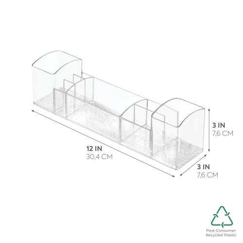 Snapklik.com : iDesign 43030 Med+ 12 Plastic Divided Vanity Medication ...
