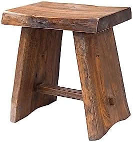 Amazon.com: NORDIC STYLE TEAK Shower and Bath Stool, Teak Wood Shower ...