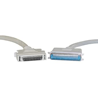 Amazon.com: SCSI II cable, HPDB50 (Half Pitch DB50) Male to Centronics ...
