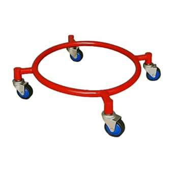 Leader LPG Cylinder Trolley And Stand Red With Castor Smooth Wheels ...