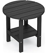 Amazon.com: SERWALL Double Adirondack Side Table Rectangular End Table ...