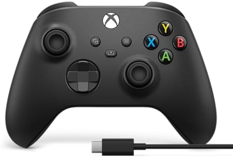Amazon.com: XBOX Wireless Gaming Controller + USB-C Cable | Carbon ...