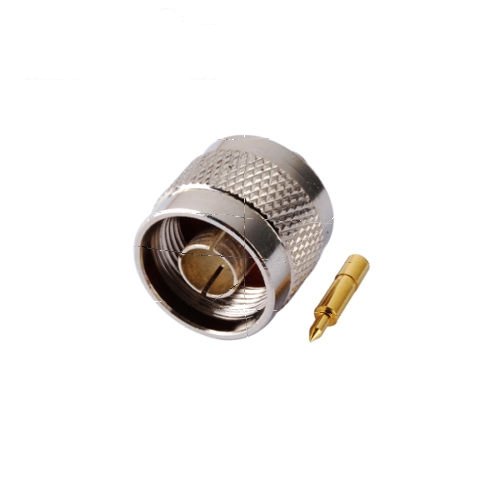 Amazon.com: RF N Plug Male Solder Mount Coaxial Connector for .141 ...