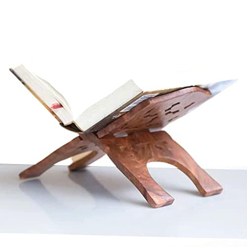 santarms Geeta Stand Wooden Stand ramcharitmanas Book Stand fordable ...
