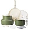 Amazon.com: Caannasweis Detachable Nonstick Cookware Set - Stackable ...