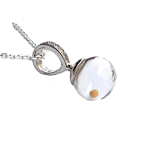 Amazon.com: Mustard Seed Necklace, sterling silver and crystal, Mothers ...