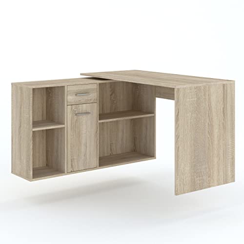 Angular desk Sonoma oak – The 15 best products in comparison - Hifi ...