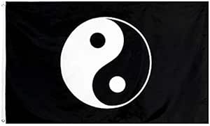 Amazon.com : PringCor Large 3x5FT Yin Yang Flag Vivid Color Taoism Dorm ...