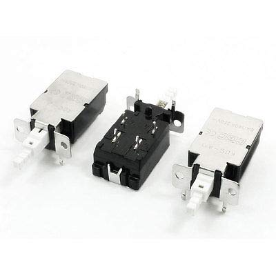 AC250V 8A 4 Pin Locking DPST Push Button Power Switch KDC-A11: Amazon ...
