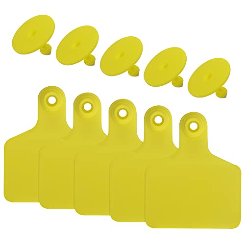 Snapklik.com : WMYCONGCON 100 Sets Livestock Identification Blank Ear ...