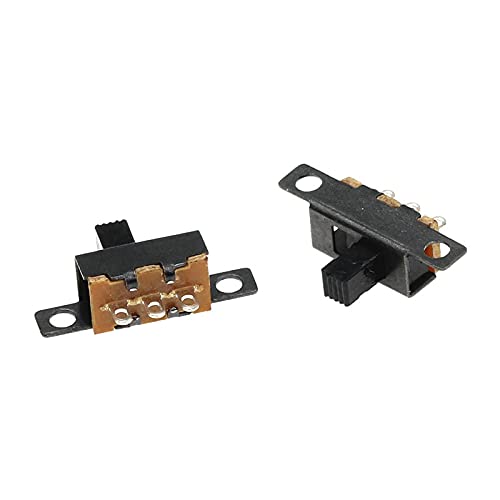 20 piezas 3 pines de soldadura On-On 2 posiciones 1P2T SPDT interruptor deslizante de Panel ...