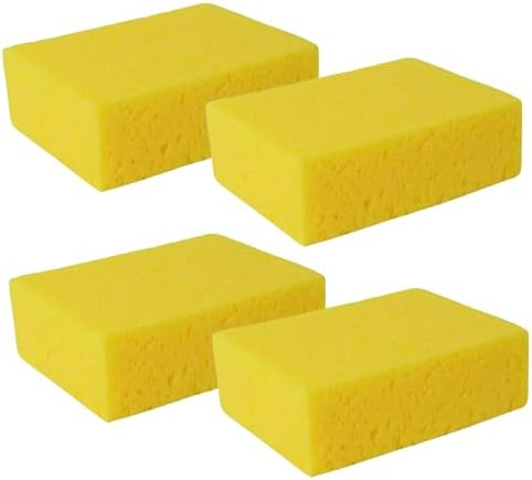 Tek Automotive Large Rectangular Car Wash Sponge – Pack of 4 Non ...
