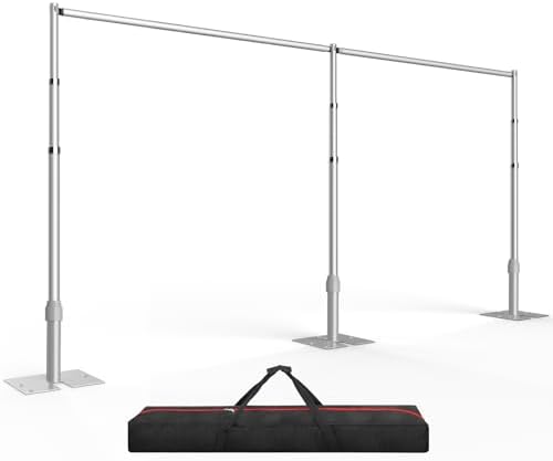 Amazon.com : EMART 8.5x20ft(HxW) Photography Backdrop Stand for Parties ...