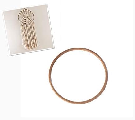 Proops 30cm Extra Large Round Brown Plastic Macrame Rings Hoops, Wall ...
