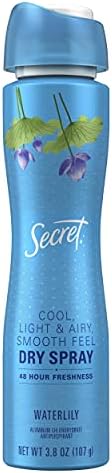 Amazon.com : Secret Invisible Antiperspirant and Deodorant Spray Cool ...