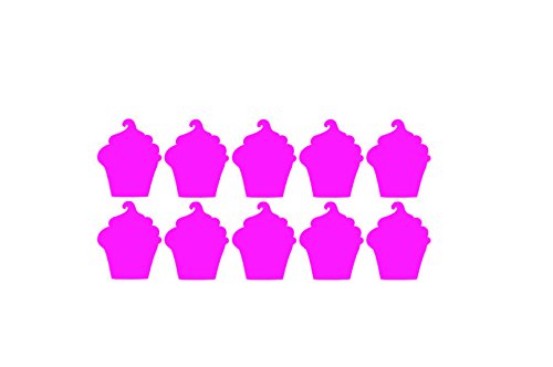 Amazon.com: Cupcake Vinyl Stickers, Birthday Party Decorations, First ...