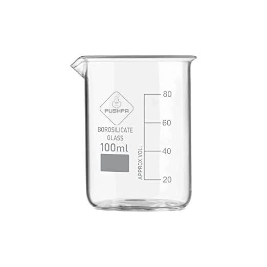 Borosilicate Glass Beaker for Chemistry Lab 100 ml beaker Pack of 1 ...
