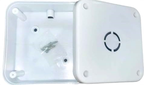 SECURE FIRE PVC 4X4" Inch Square Virgin Plastic Mounting Boxes Set for ...