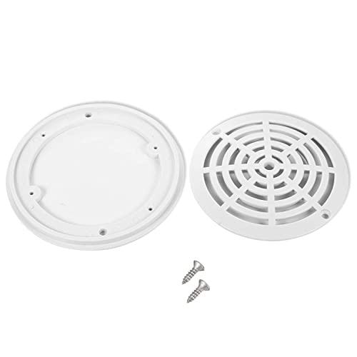 LUTER Main Drain Cover, Diameter 8 Inch Pool White Durable Drain Cover ...