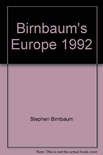 Birnbaum's Europe 1992: Stephen; Birnbaum Alexandra Mayes Birnbaum ...