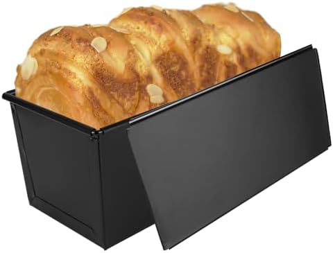 YAYODS 2lb Loaf Tin with Lid, Non Stick Pullman Loaf Tins, Large Bread ...