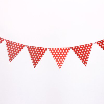 PartySanthe RED Polka Dot Paper Buntings / RED Birthday Bunting Stylish ...