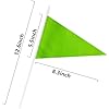 Amazon.com : 12 Pack Green Pennant Flags Small Mini Hand Held Solid ...
