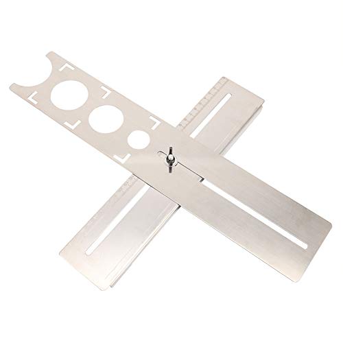 Tile Hole Locator, Adjustable Wide Use Portable Tiles Drilling Ruler 15 ...