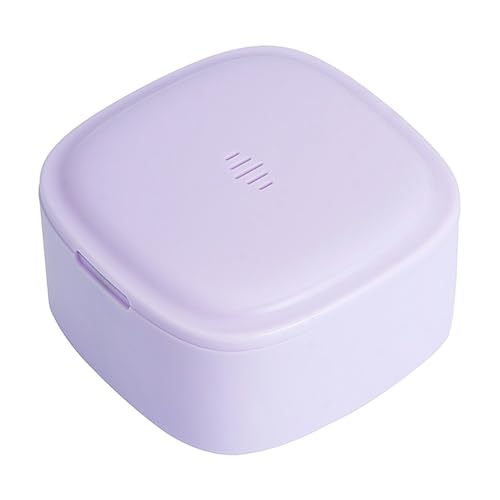 Stylish Denture Box with Vent Holes, Denture Bath Case with Magnetic ...