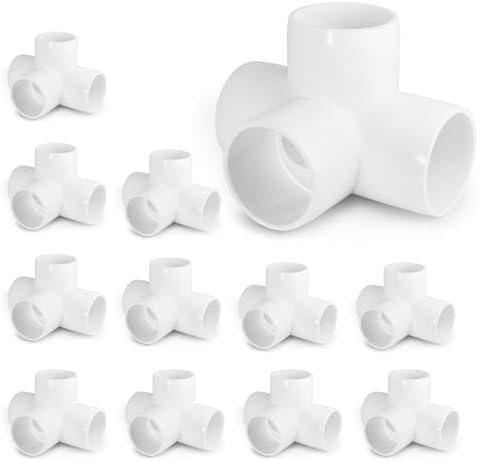 Amazon.com: Zernmiarder 4 Way PVC Pipe Fittings 1-1/2 Inch, PVC Elbow ...