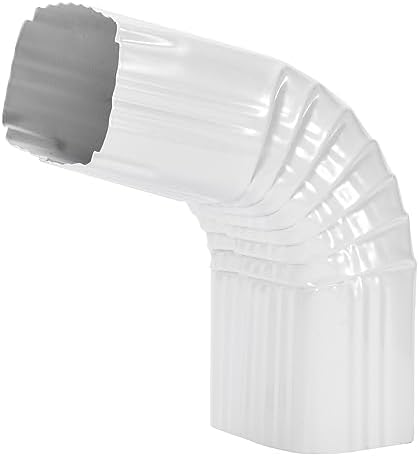 Amazon.com : VYH Downspout Gutter Elbows (Low Gloss White) Gutter Elbow ...