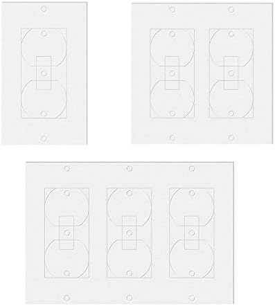 70 Pcs Wall Insulation Gasket Rectangle Wall Plate Outlet Sealers White ...